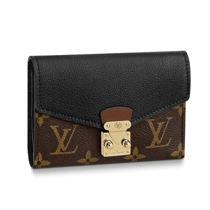 Louis Vuitton Plain Logo Folding Wallets