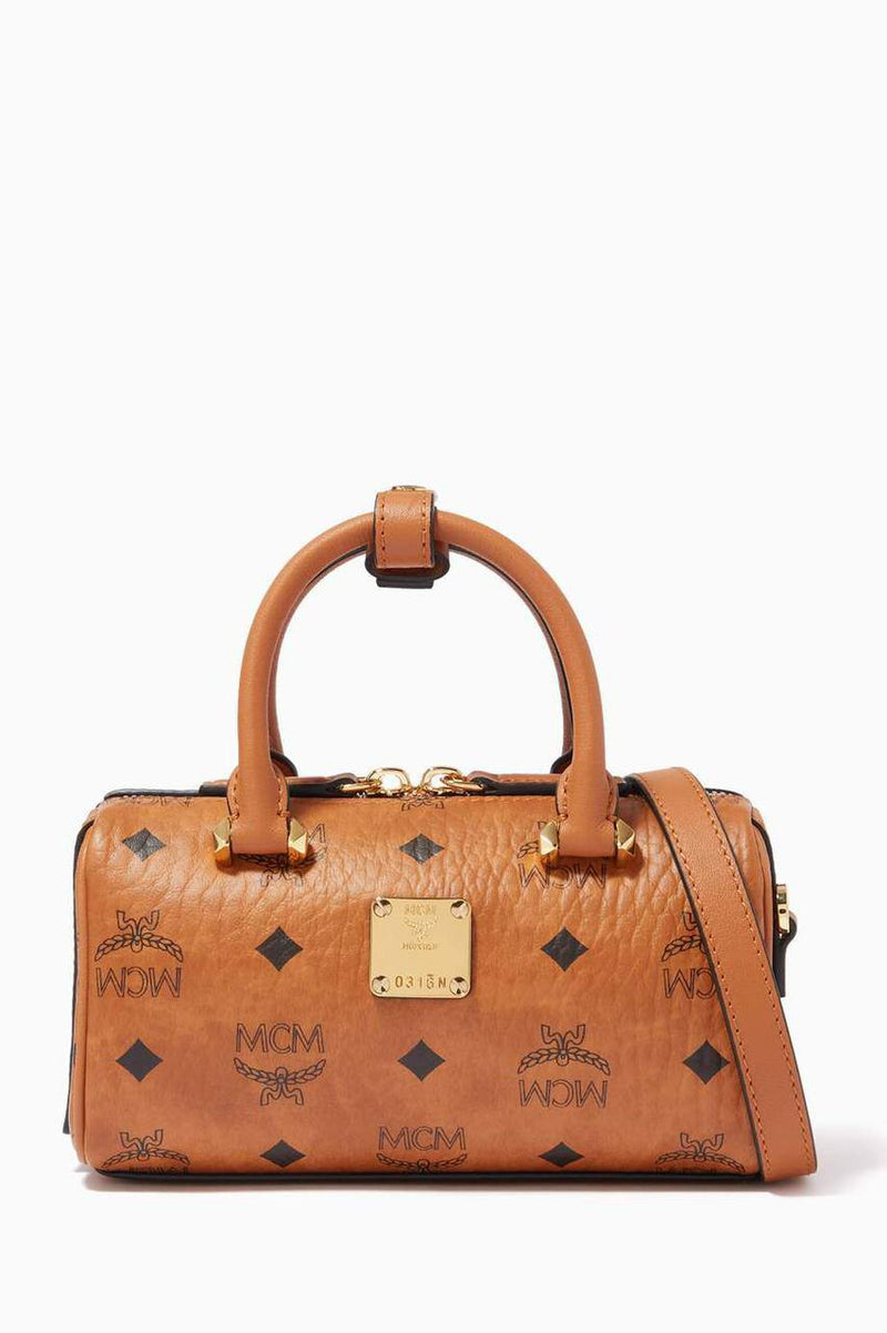 MCM Boston Mini Visetos Bag